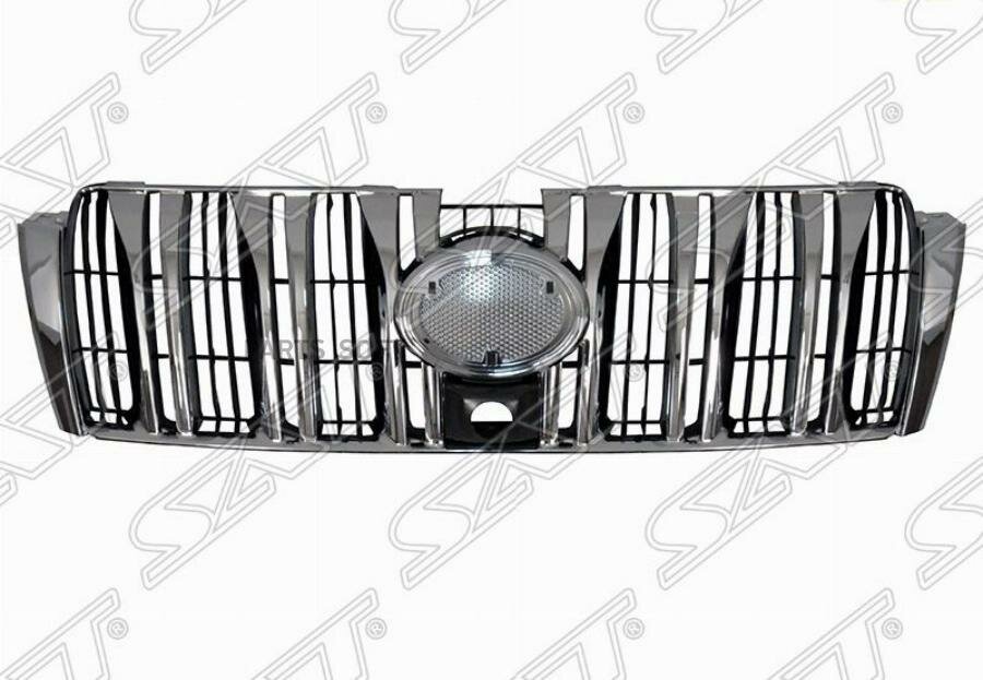 Решетка радиатора Toyota Land Cruiser Prado (J150) 09-13 (Комплектация под камеру) SAT ST-TY150-093-B0 | цена за 1 шт