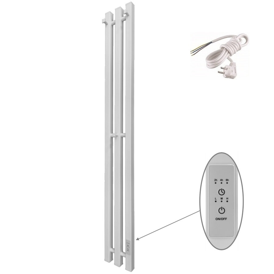 Электрический полотенцесушитель Маргроид 120х15 Inaro3v-12012-1081-9016R матовый