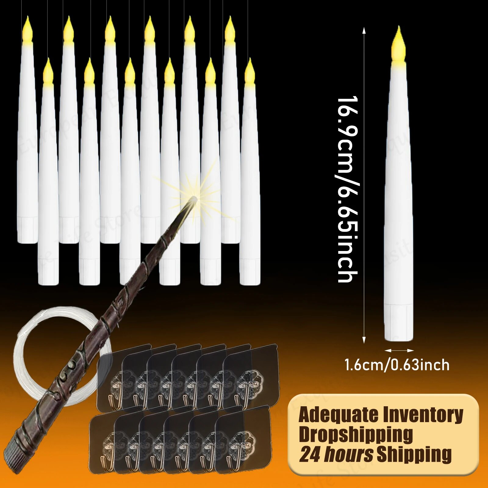 Светодиодные свечи XMSJ теплый свет 10-200 шт 40Pcs