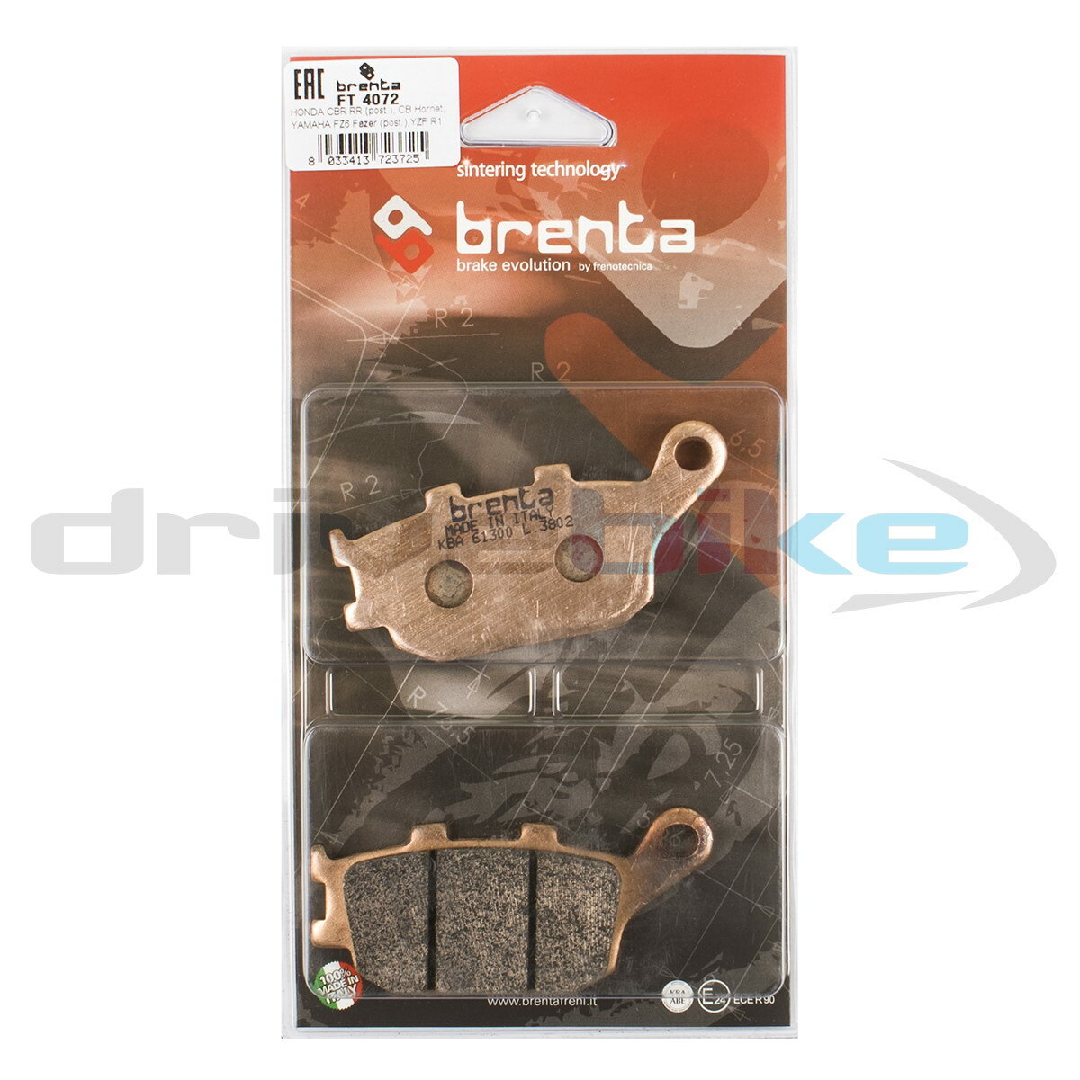 BRENTA Тормозные колодки FT 4072 Sintered