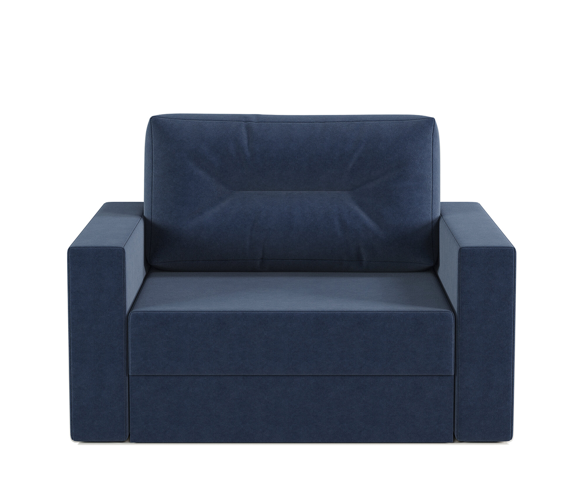 Кресло-кровать Норд, велюр Ультра миднайт, еврокнижка