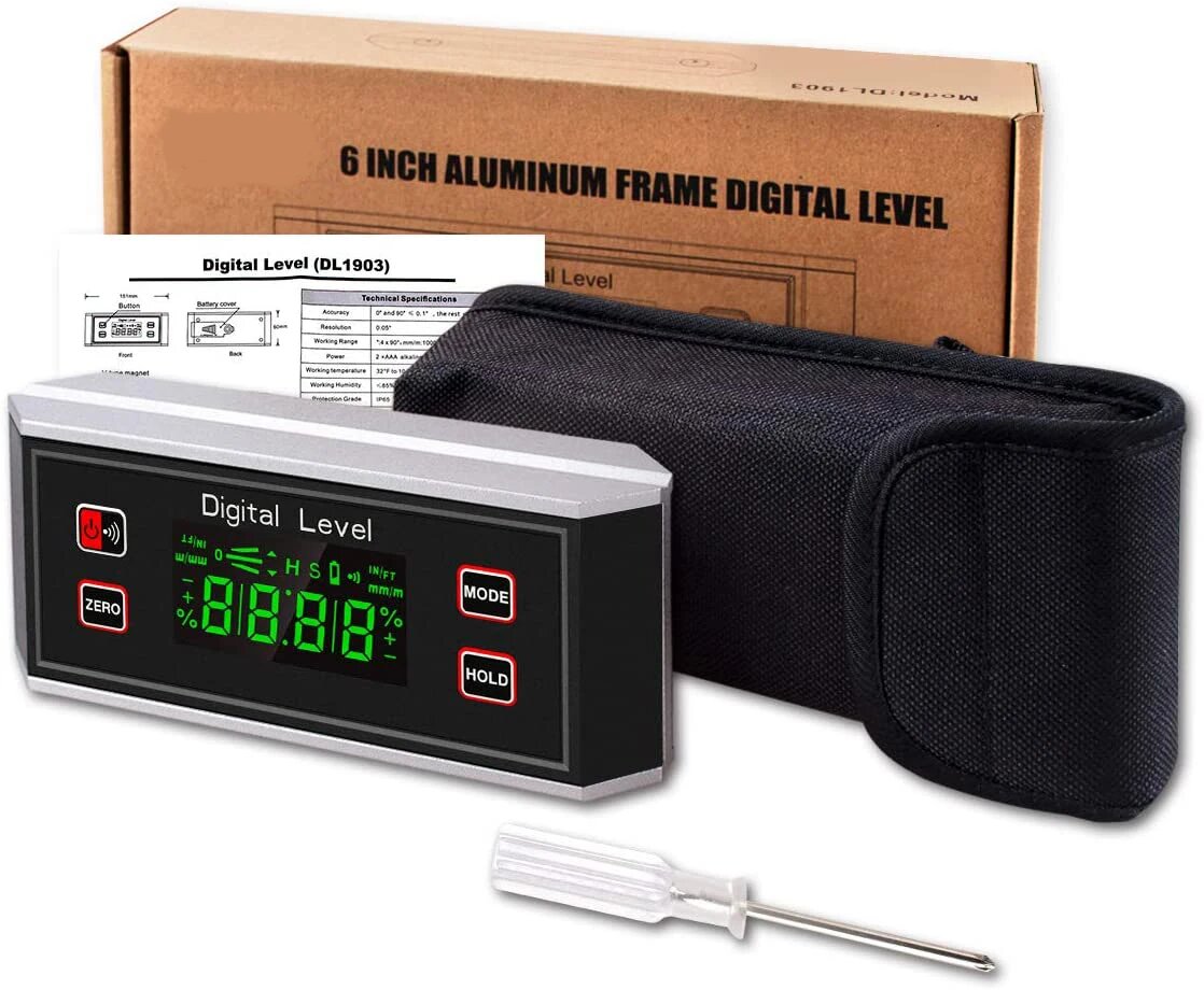 ETOOPO Цифровой Угломер 6 дюймов