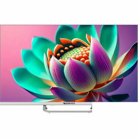 Телевизор Topdevice 32" SMART TV YаOS (белый), 32" 1366x768 (HD), 60 Гц, Smart TV, Wi-Fi, смарт пульт