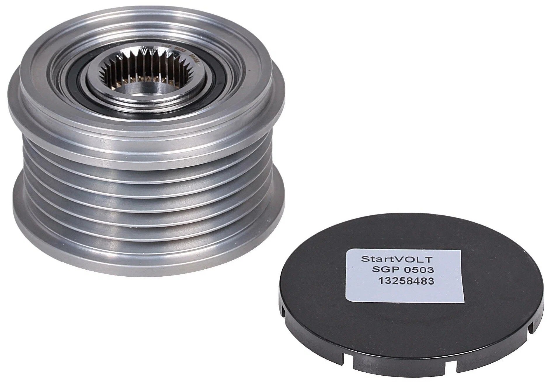 Шкив генератора Opel Astra J (09-) 1.4i/1.6i с обгонной муфтой (STARTVOLT)