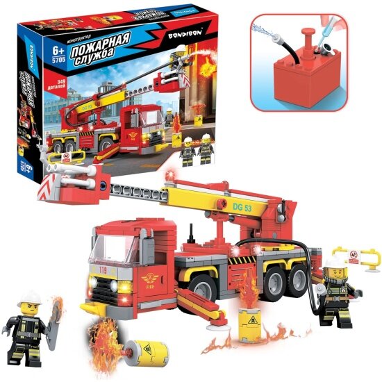 Конструктор Bondibon ВВ5705 Машина-автовышка, 349 деталей