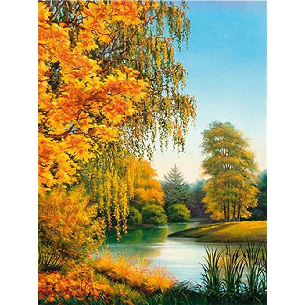 Вышивка крестом Пейзаж с деревом, 40x50cm, 14CT, HMA57323