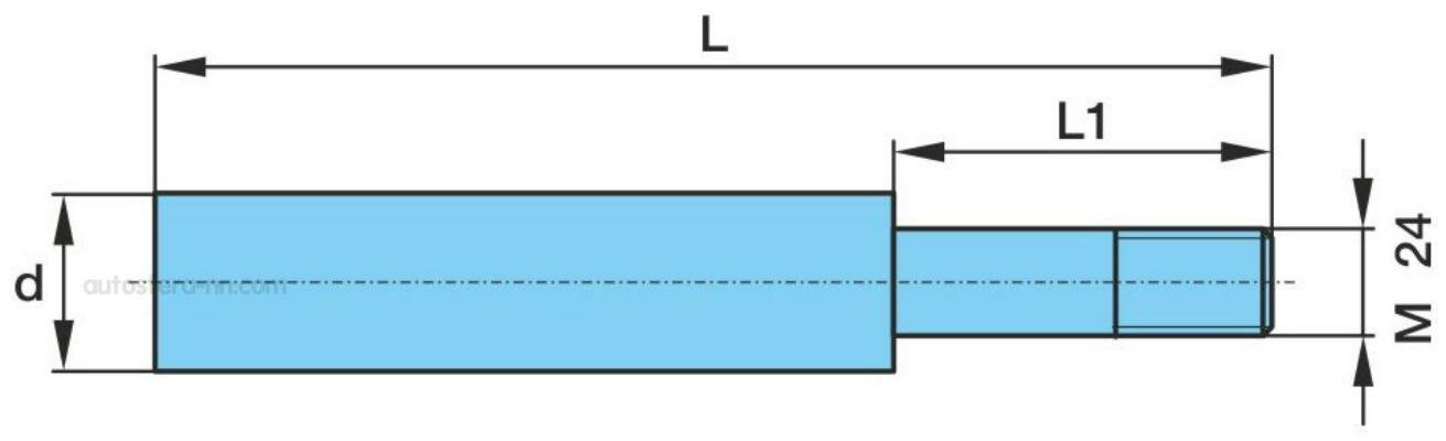 BPW 0317724290 палец кронштейна рессоры ! М24/40х165/250 \BPW