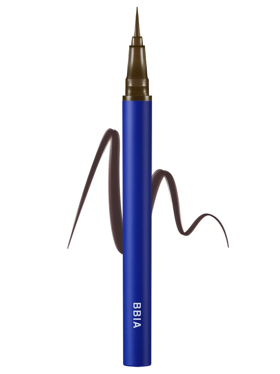 BBIA Водостойкая подводка для глаз – коричневый Never Die Brush Eyeliner – 02 Matte Brown 0.4 гр