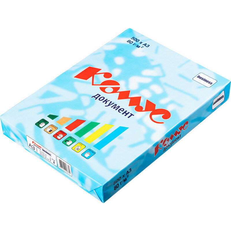 Бумага комус документ Business (А3 марка В 80 г/кв. м 500 л) СПб 1 шт