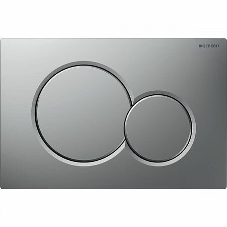 Клавиша смыва Geberit Sigma 01 115.770.46.5, ( нет глянца колец) матовый хром не остается следов пальцев