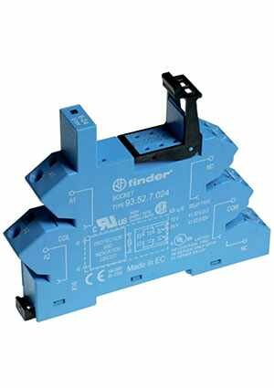 93.52.7.024, Розетка с безвинтовыми клеммами (пружинный зажим) для реле 41 серии; питание 24В DC; в