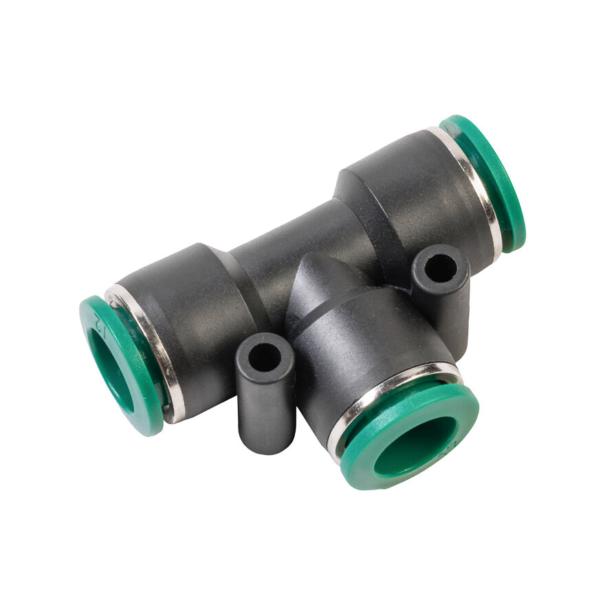 GARWIN PRO 808550-T-12-12-12 Фитинг цанговый Т-тройник 12 мм, с уплотнением, пластм. корпус