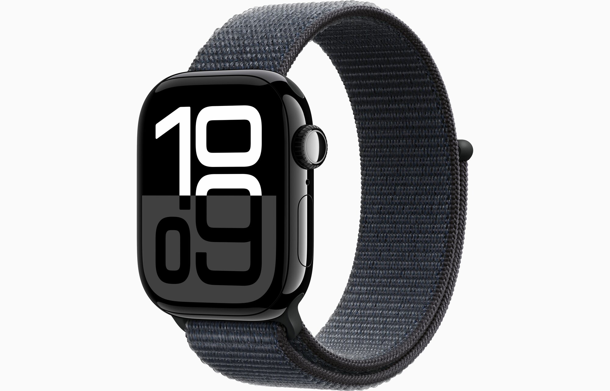 Умные часы Apple Watch Series 10 46 мм Aluminium Case, GPS, Jet-Black, Sport Loop, Ink