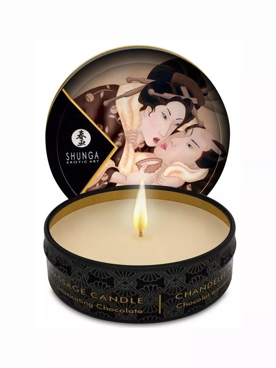 Массажная свеча Intoxicatin Chocolate с ароматом шоколада -