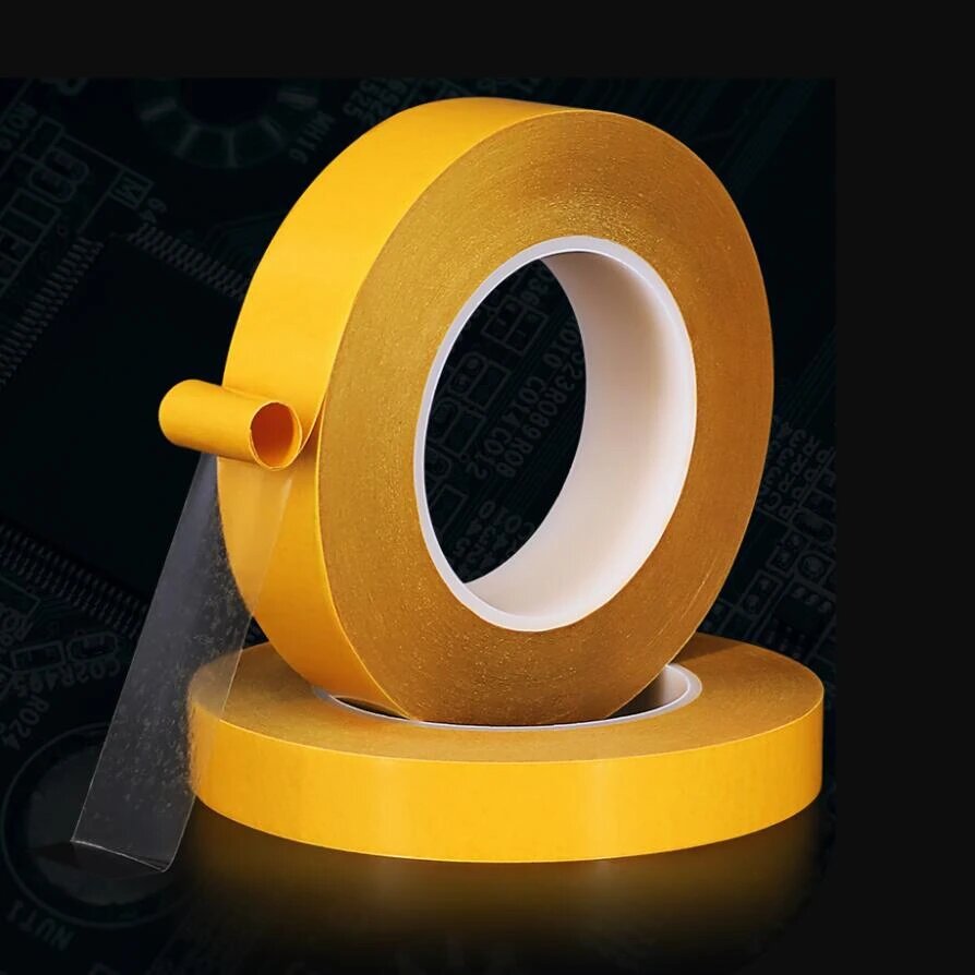 Прозрачная двусторонняя термостойкая лента YX 50 м 5mm