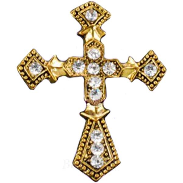 Молд для шоколада/мастики силиконовый Крестик с камнями 6х5,4 см. (Набор из 2 шт.)