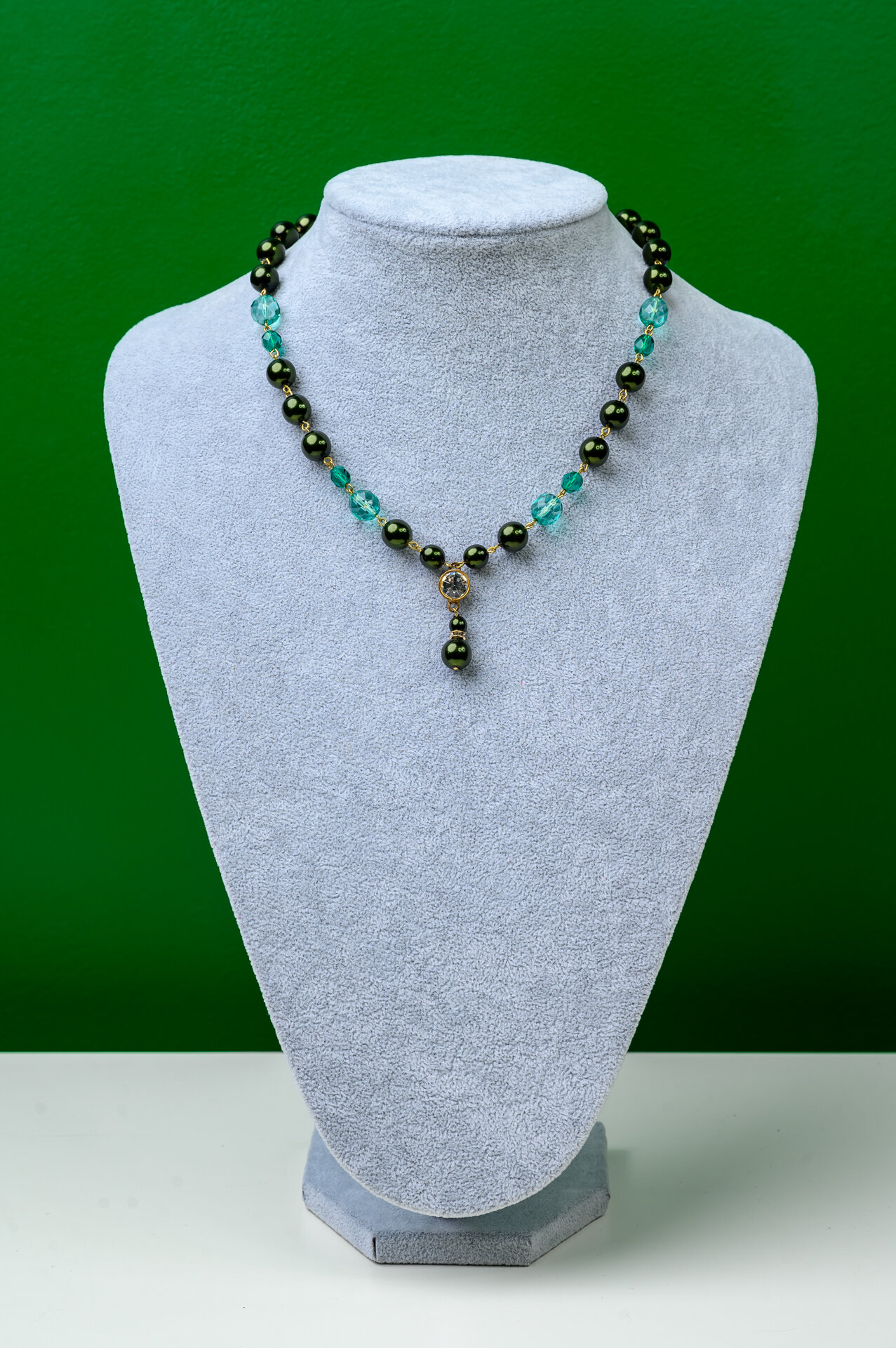 Бусы Bohemia Style, стекло, хрусталь