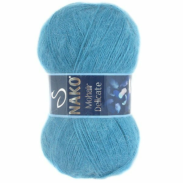 Пряжа Nako MOHAIR DELICATE 6498-6123 св. м. волна (5 мотков)