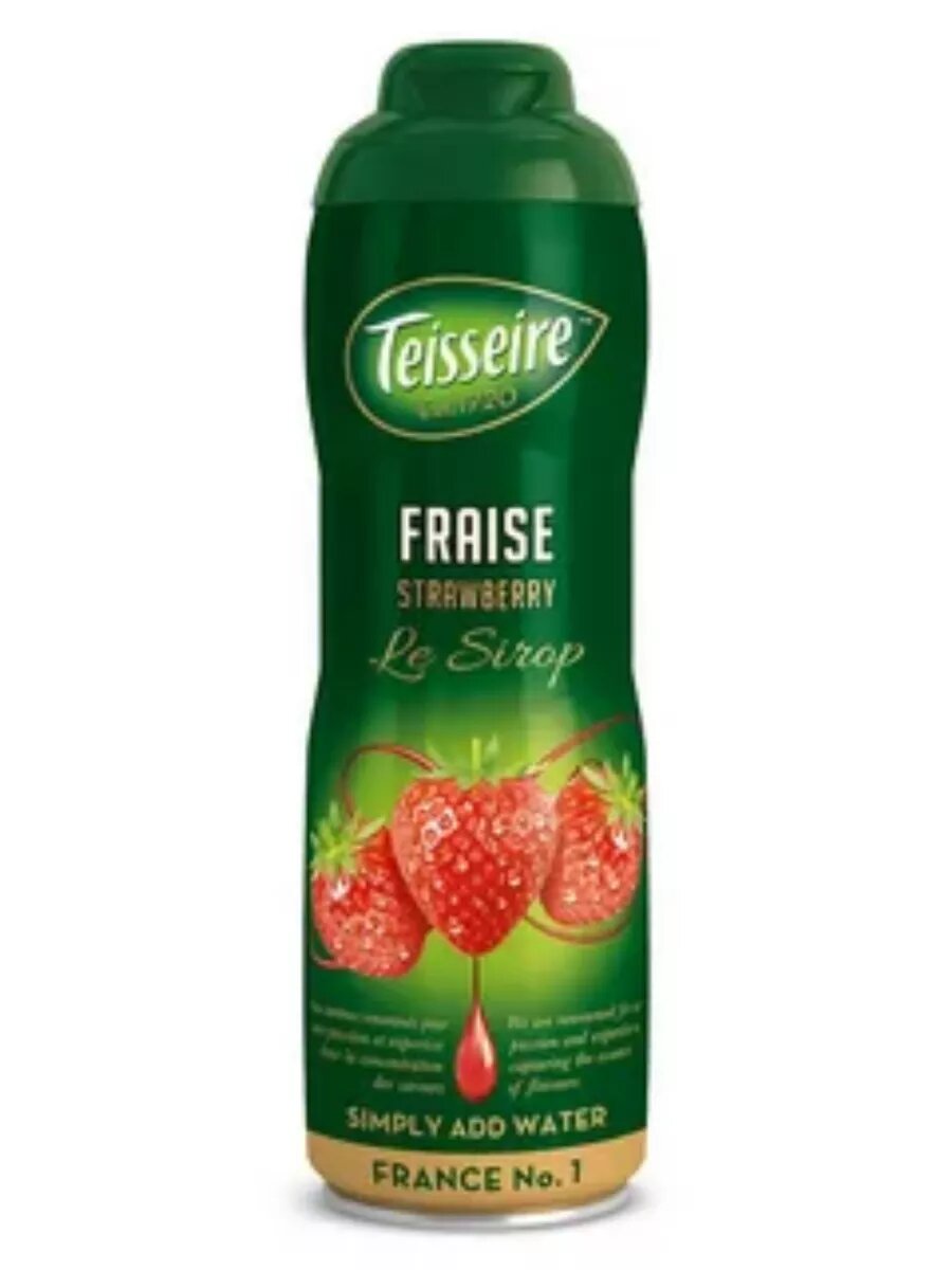 Сироп Teisseire Fraise Strawberry, клубника, Франция, 600 мл