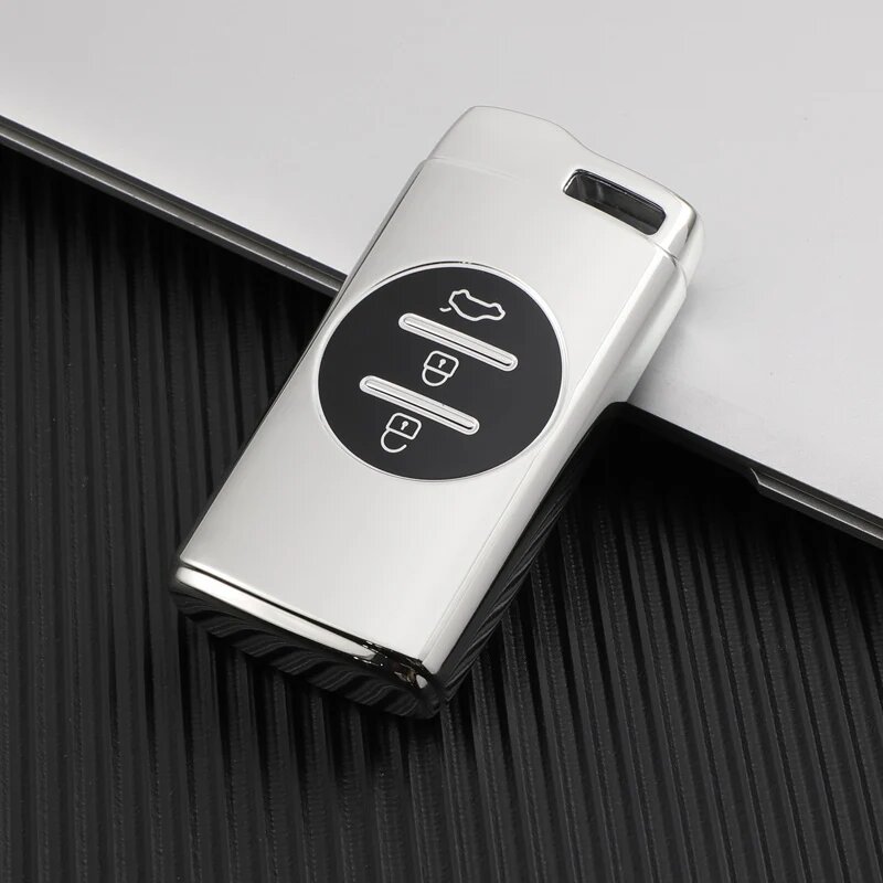 Чехол для автомобильного ключа Chery Tiggo 8 Arrizo 5 Pro Gx 5x eQ7 Chery Tiggo 7 silver key cover