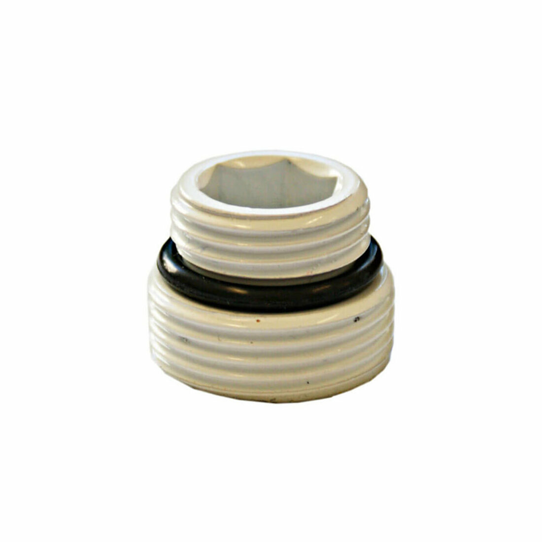 Ниппель с уплотнением Schlosser 1/2 х 3/4 под евроконус, цвет белый