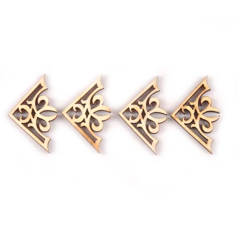 20 шт, деревянные уголки для рукоделия, 27-30 мм