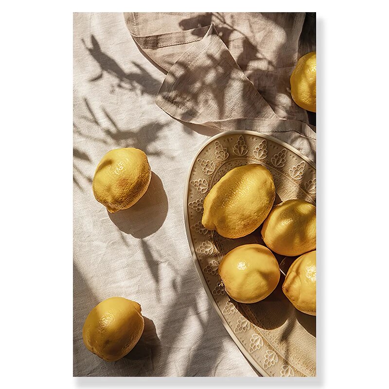 Скандинавская Европа, город, повседневный пейзаж, холст, картина, дом, пляж, двор, солнечный свет, автомобиль, постер, лимон, богемная картина для гостиной