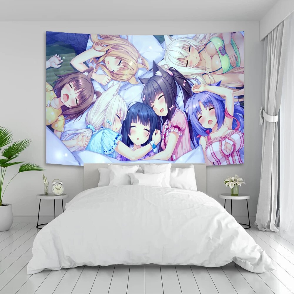 Аниме гобелен Nekopara 40x60см, Цвет: GT7-1005-010