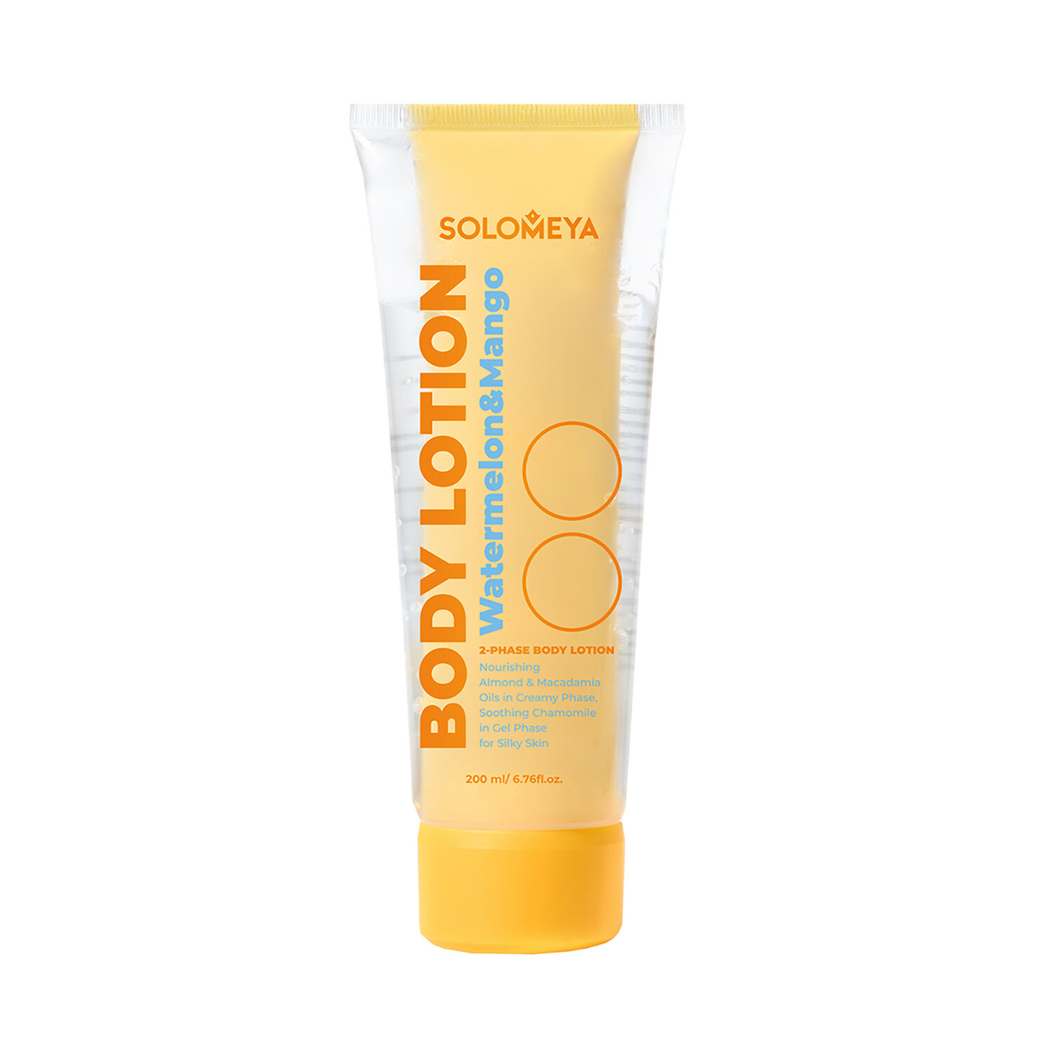 SOLOMEYA Dual-phase Body lotion Watermelon&Mango Двойной Лосьон для тела Арбуз и манго 200 мл