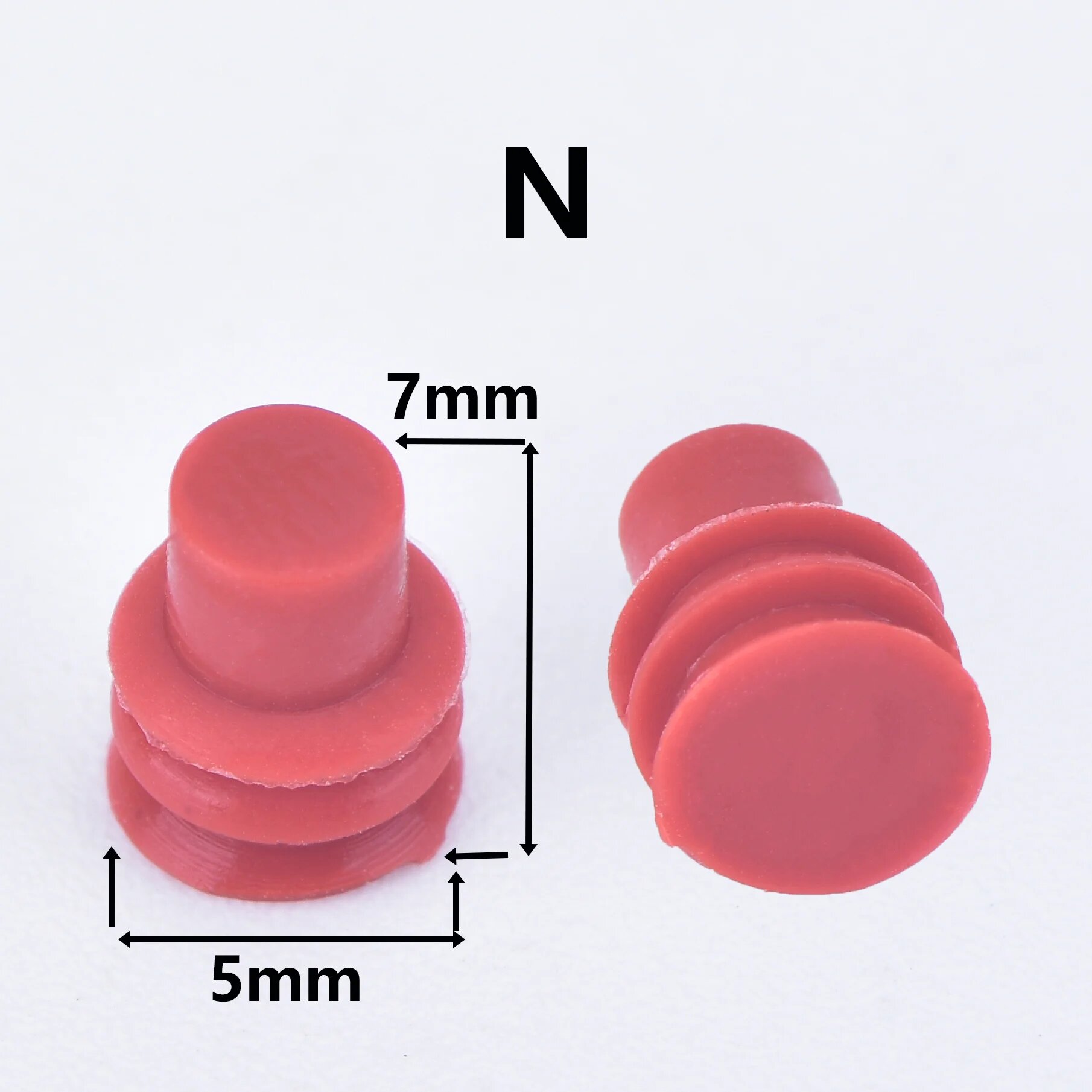 Водонепроницаемый круглый резиновый уплотнитель, 100 шт