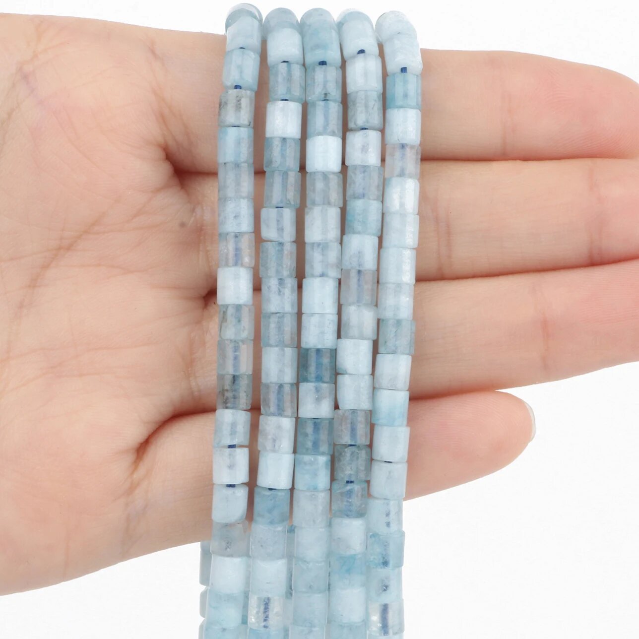 Куoyu Синие Аквамариновые Бусины 4x4 мм