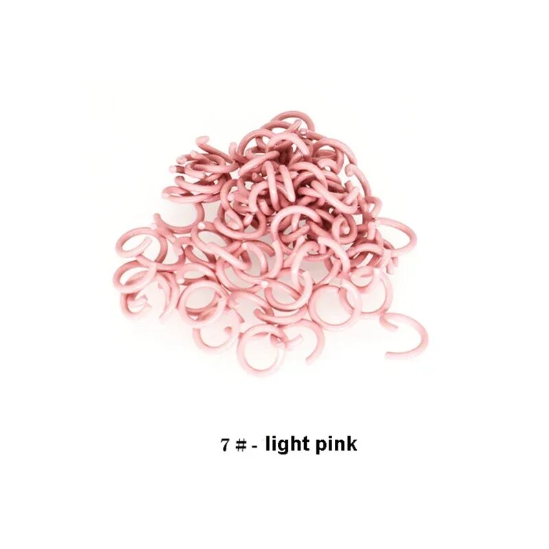 Прыгающие кольца розовые Light pink 8 мм, 100 шт