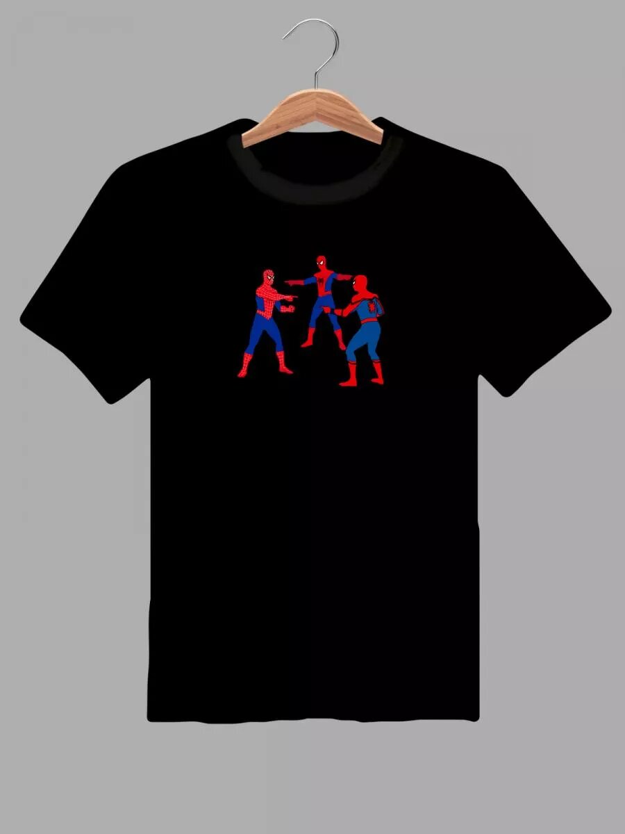 Футболка человек паук мем