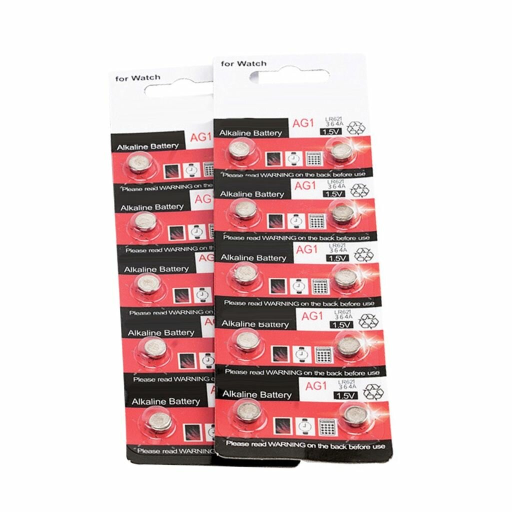 Батарея, Батарейка AG1/LR621 для дистанционного управления, упаковка на 20 штук