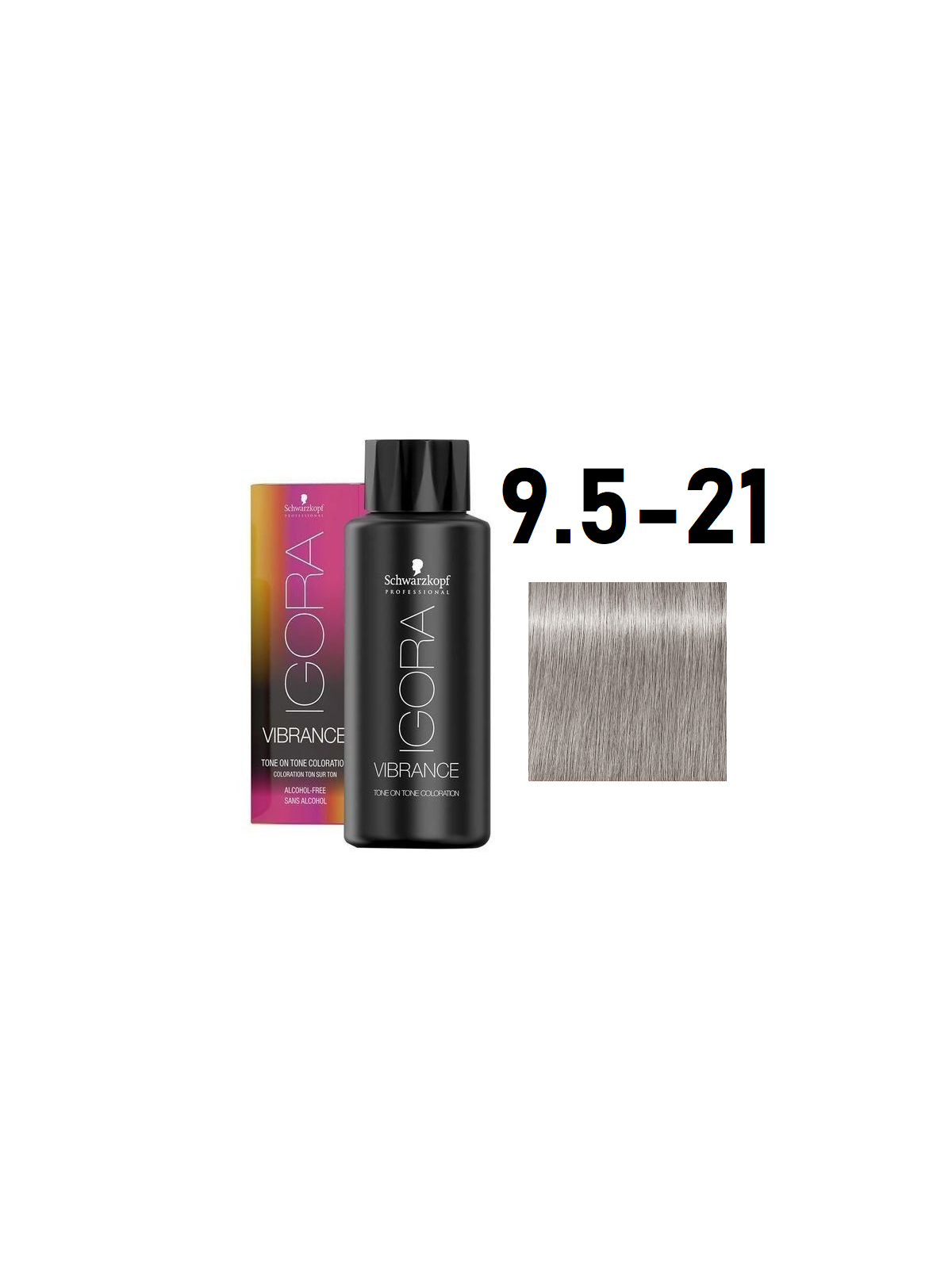 Schwarzkopf Professional Schwarzkopf Igora Vibrance 9,5-21 - Краситель тон-в-тон светлый блонд пастельный пепельный сандре 60 мл