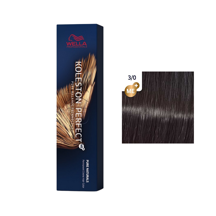 Wella Koleston Perfect ME+ 3/0 - Стойкая краска темный шатен натуральный 60 мл