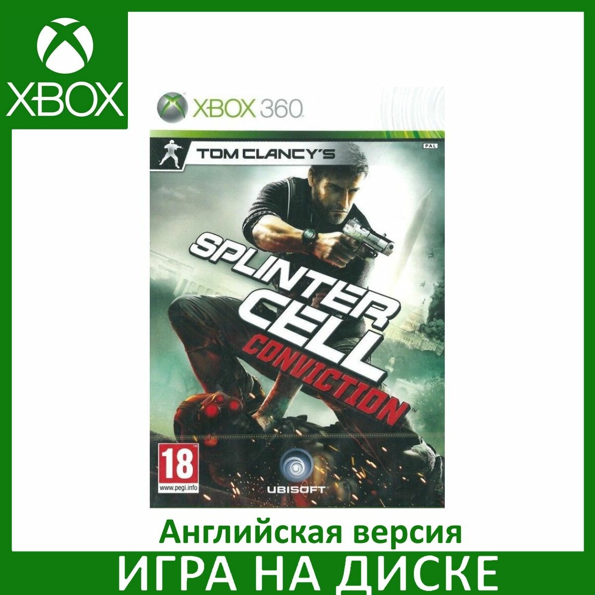Игра Tom Clancys Splinter Cell Conviction Xbox 360, Xbox One Диск Английская версия