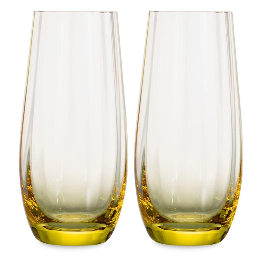 Набор стаканов для воды Moser Оптик 350 мл, 2 шт, желтый, п/к