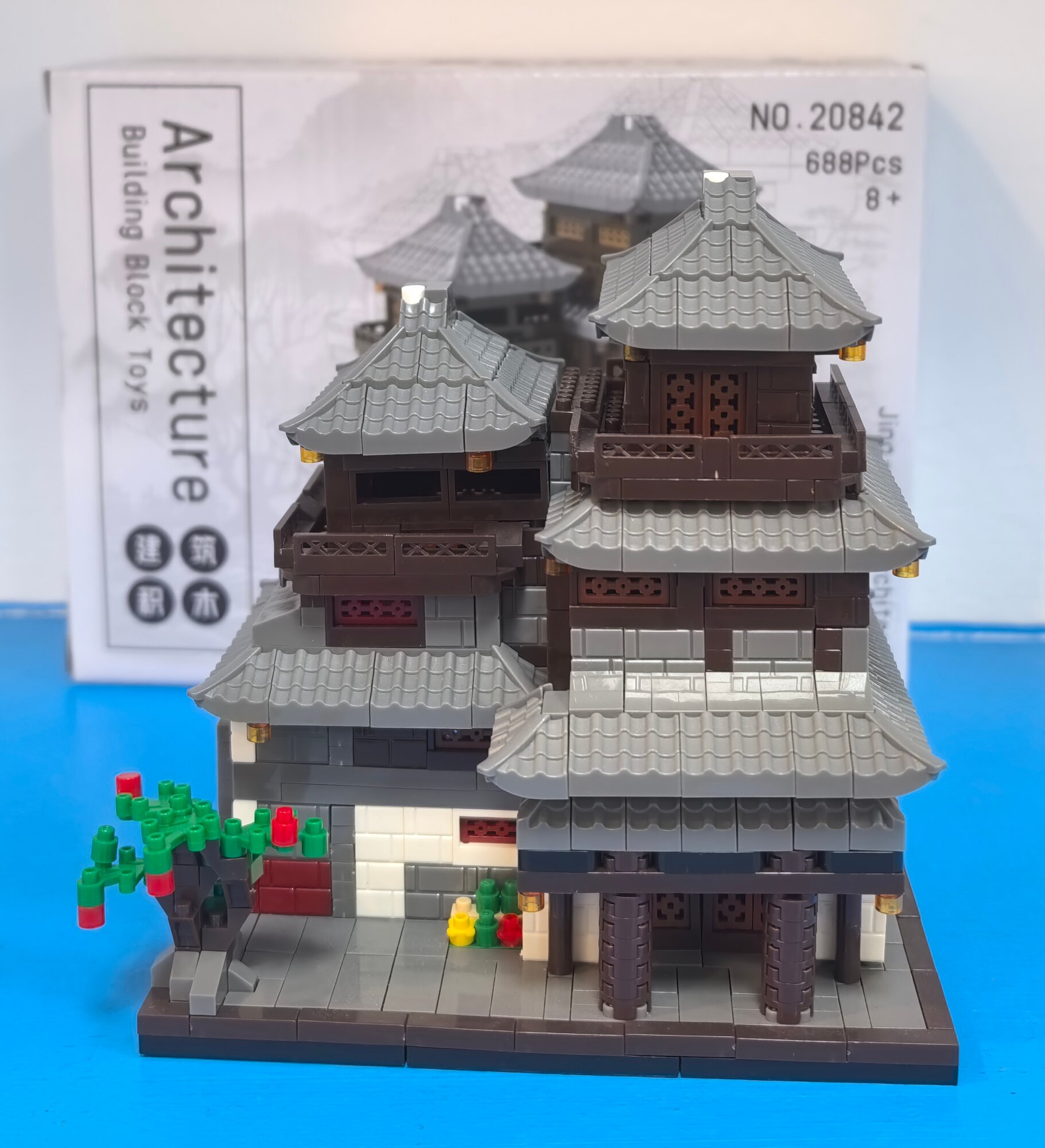 Конструктор 3D Древняя Архитектура Японии Пагода, 350 элементов - JM20842