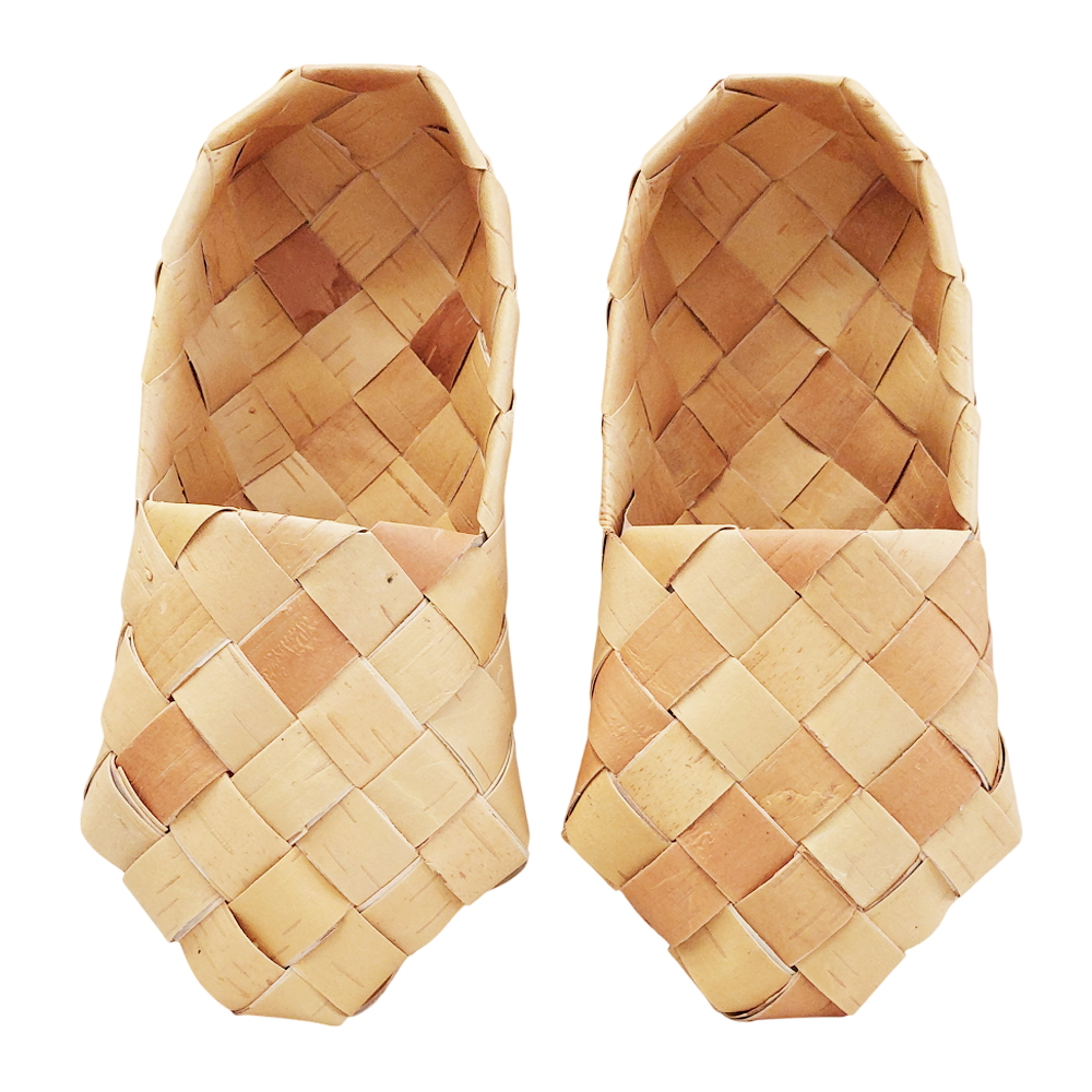 Лапти из бересты ручной работы (размер 45)