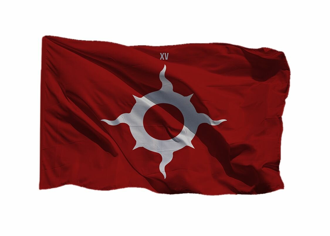 Флаг легиона Тысяча Сынов Космодесант Астартес Warhammer 40000, 90х135 см, на сетке для улицы, для флагштока