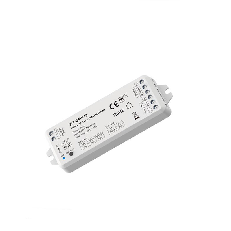 WT-DMX-M Кнопки переключателя WiFi RF DMX512 Главный контроллер Led