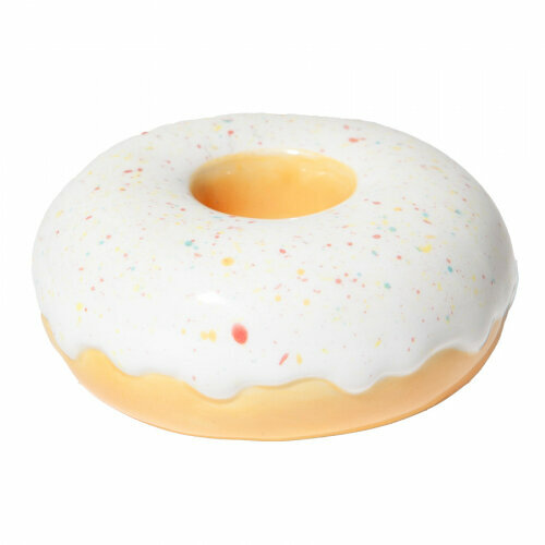 Подсвечник Doiy Fast food Donut 7 см, керамика, белый (DYCAHFFWH)