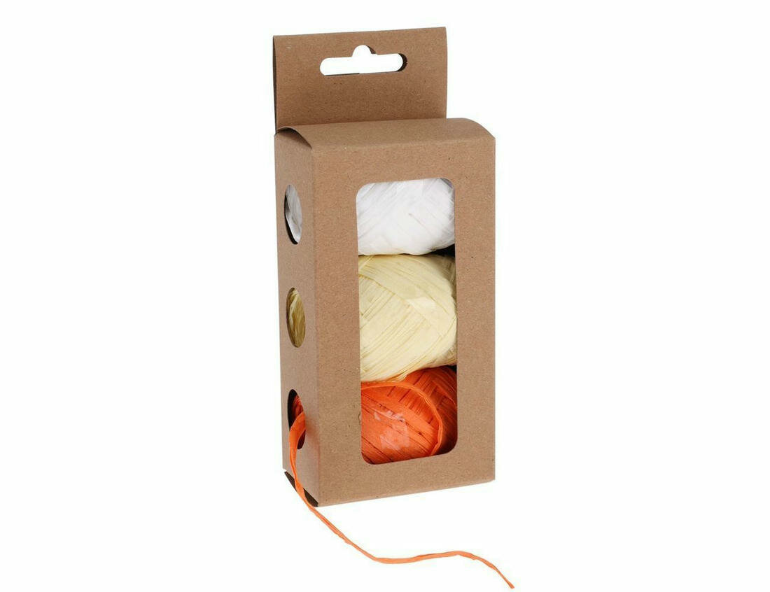 Набор лент для подарочной упаковки, бумага, оранжевый, 10 м, 3 шт, Koopman International