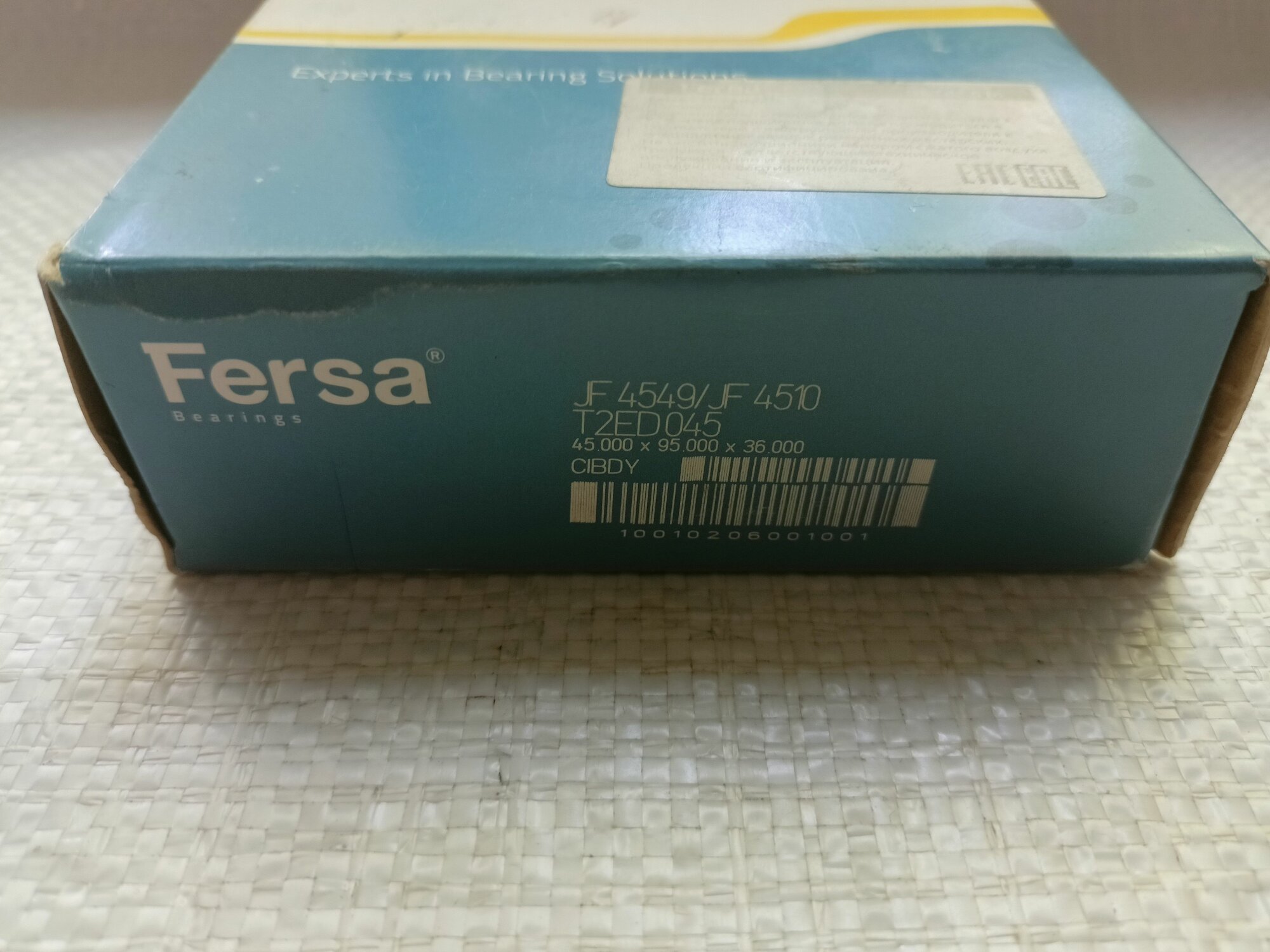 Подшипник JF4549/JF4510 (45*95*36) FERSA