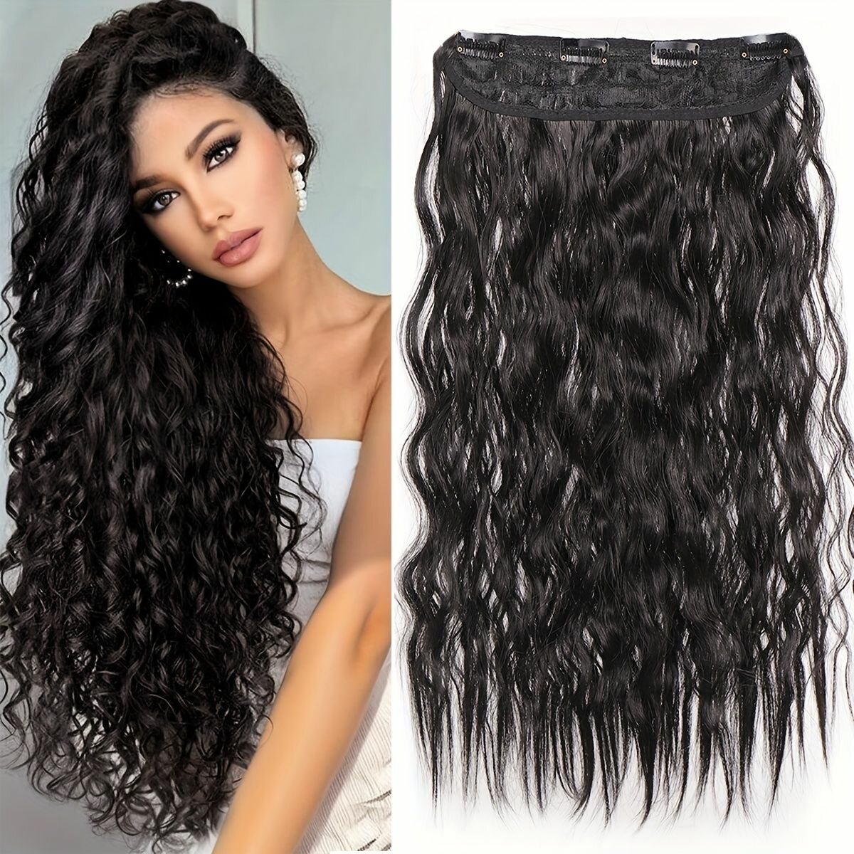 Биопротеиновые волосы на заколках