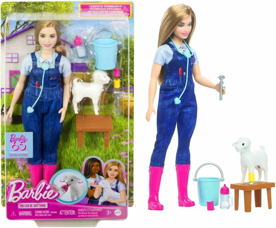 Кукла Барби Ветеринар на ферме с овечкой - Barbie Careers Farm Vet Mattel HRG42