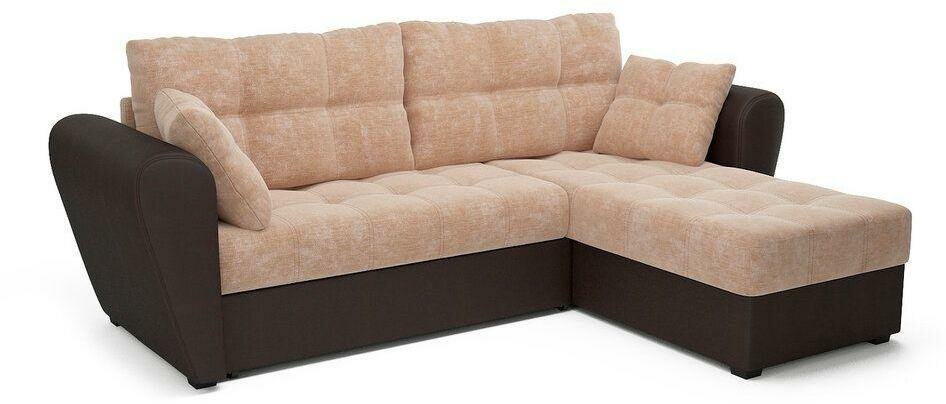 Диван Mebel-ars Амстердам угловой Кордрой бежевый Размеры: Высота 900мм Глубина 1600мм Ширина 2400мм