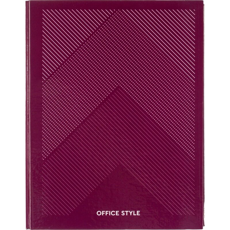 Бизнес-тетрадь А5 120л Attache, на кольцах, тв. обл, мат. лам, клет, Optima сирень