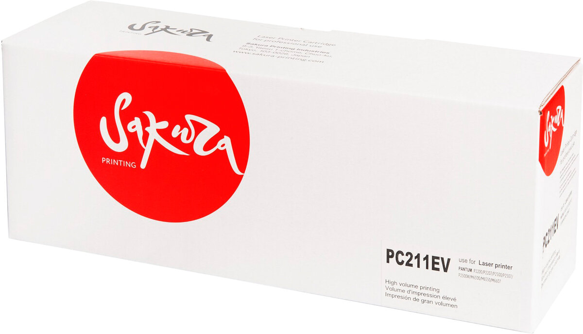 Картридж SAKURA PC-212EV / PC-212P черный для Pantum M6502 / M6552 / P2502 (1.6K) (SAPC211EV)